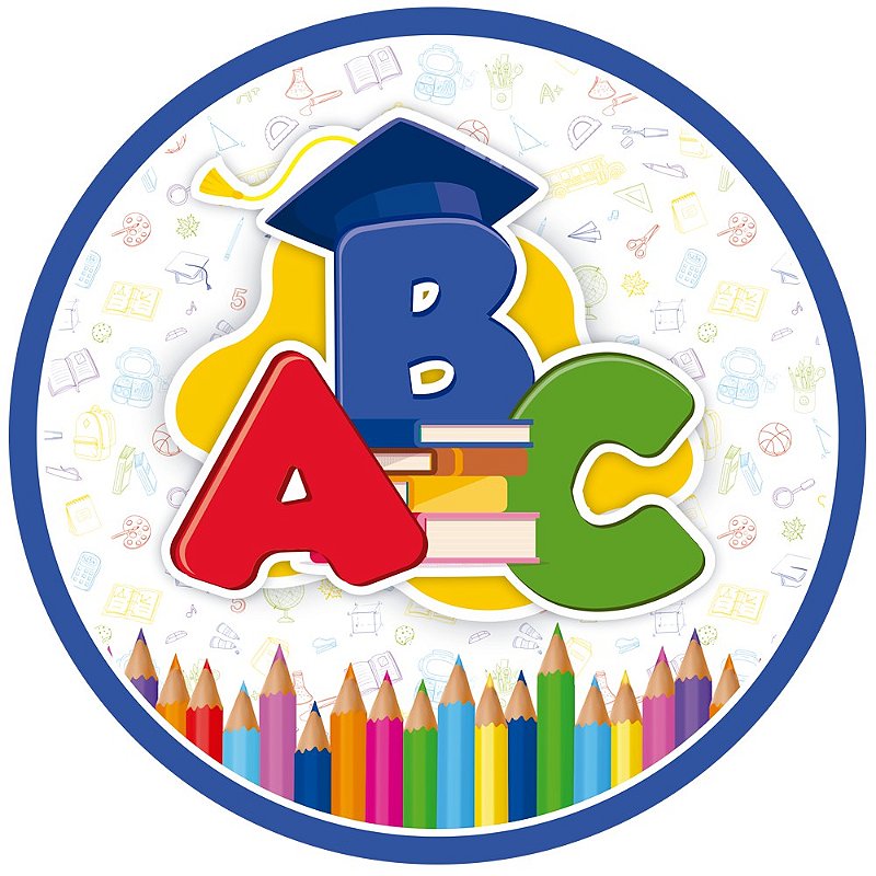 Painel 4 Lâminas ABC 80x80cm - JM Festas - Artigos decorativos de festas