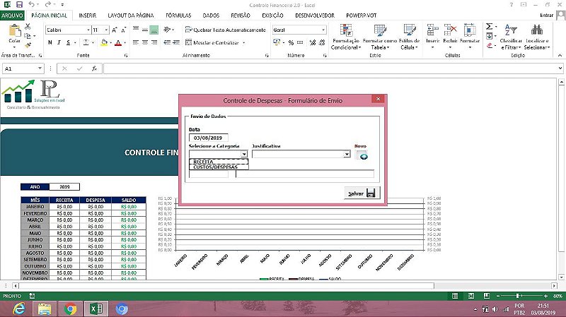 Planilha Controle Financeiro - Planilha pronta para usar - Planilhas ...