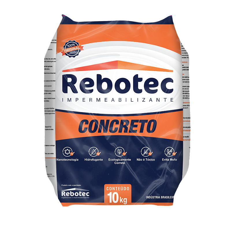 Rebotec Concreto 10 kg - Impermeabilizante específico para CONCRETOS ...