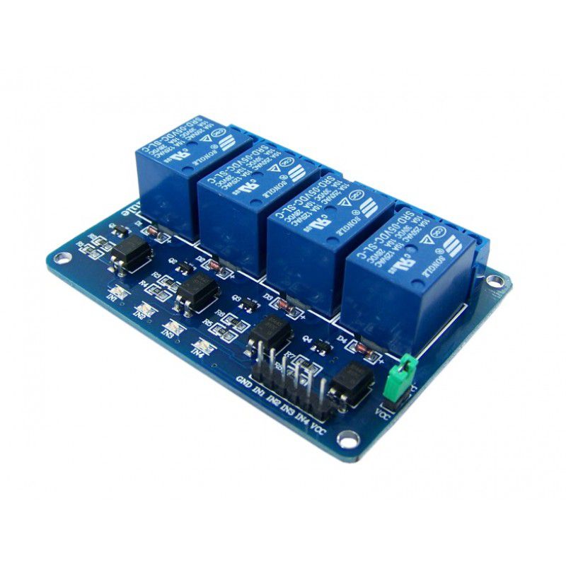 Módulo Relé 4 Canais 5v com Optoacoplador - Eletrogate - 12 anos!