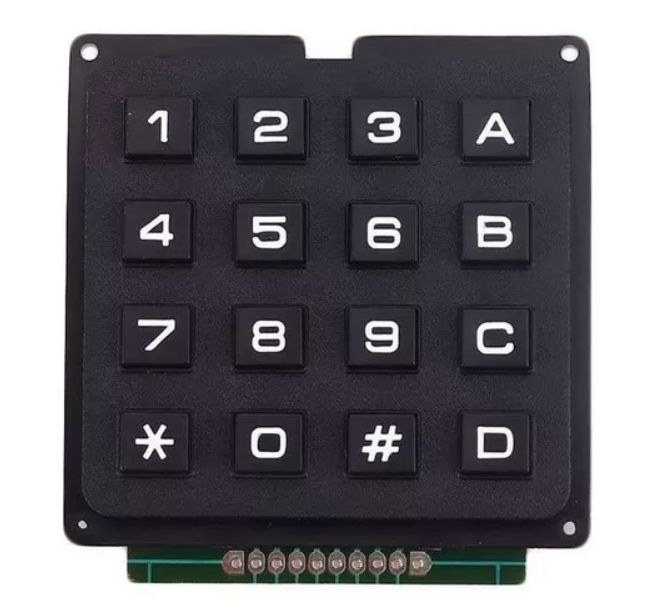 Teclado Matricial 4x4 Rígido Preto para Arduino - Eletrogate - Loja de ...