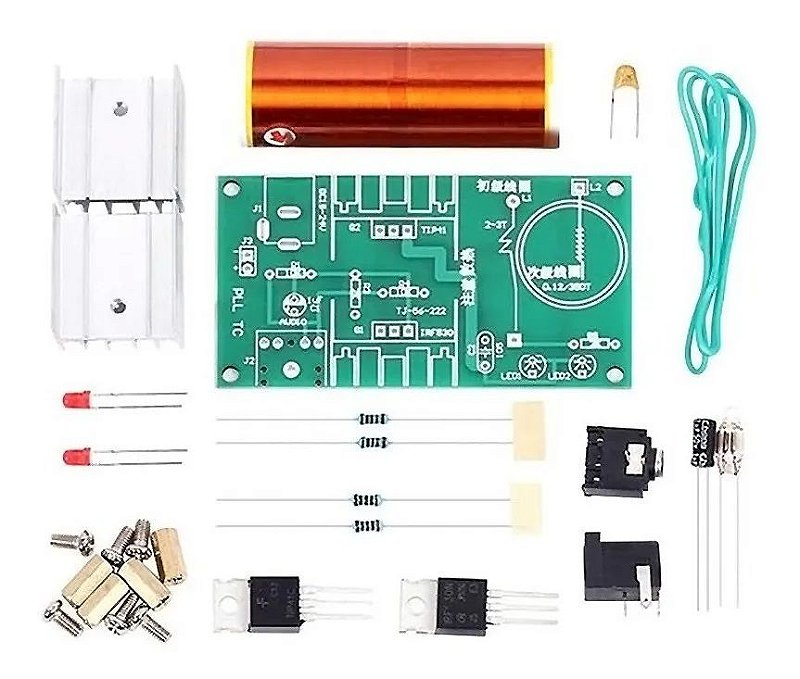 Kit Mini Bobina De Tesla DIY | 06x sem juros e Nota Fiscal - Eletrogate ...