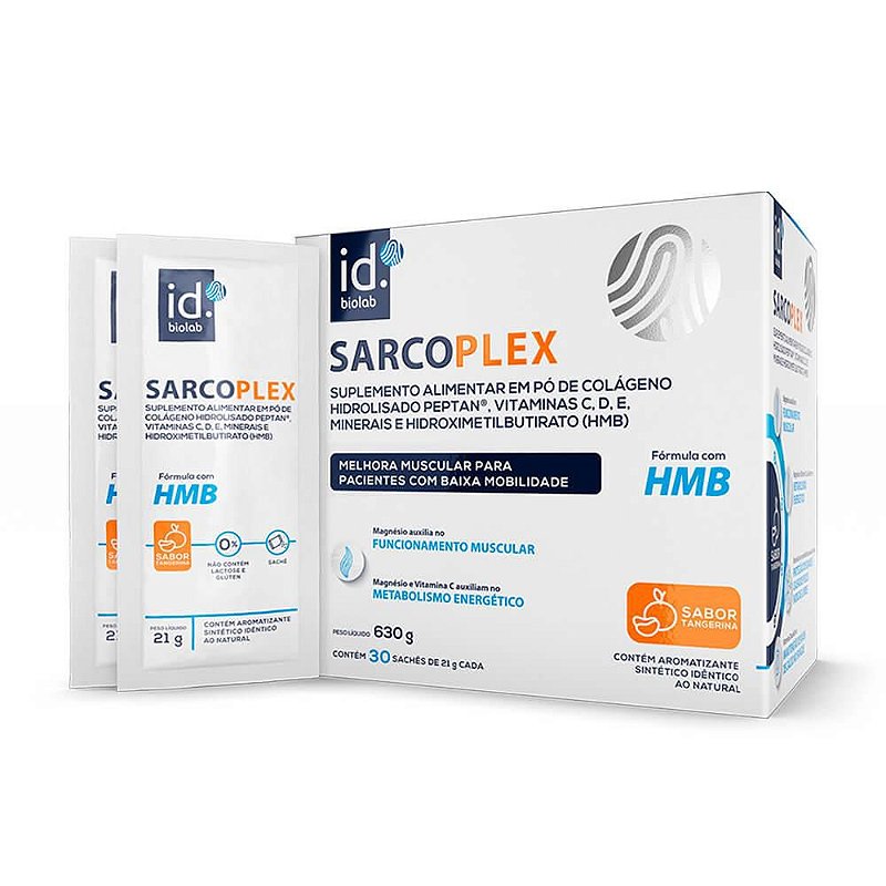Sarcoplex 30 Sachês 21g sabor Tangerina - Biolab - AgilMed ...