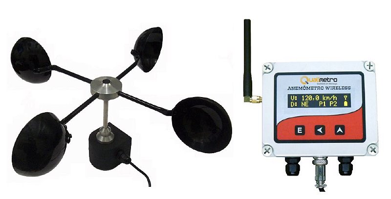Anemômetro Estacionário Com Wireless Modelo AN-3 - Qualimetro