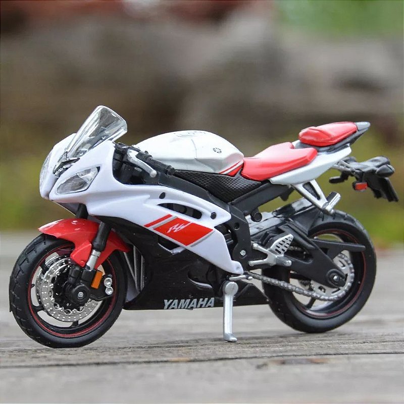 Miniatura Yamaha YZF R6 2008 Maisto 1 18 Miniaturas de Motos Deyr Miniaturas