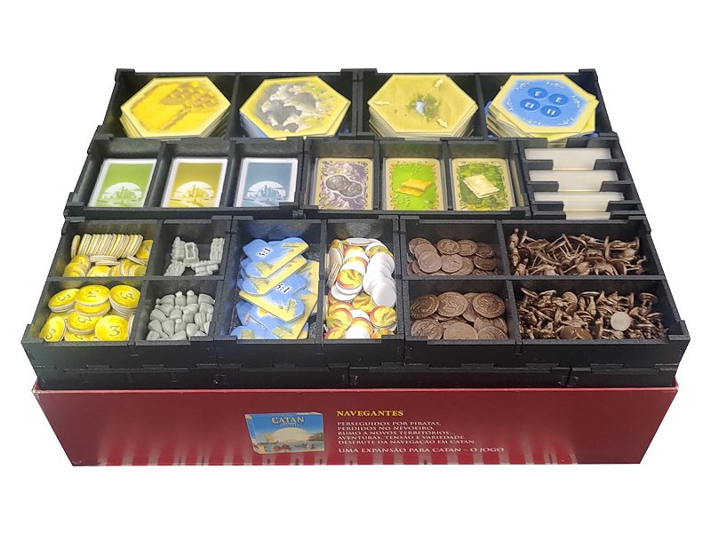 Organizador (Insert Estendido) para Catan Plus - Revenda Bucaneiros