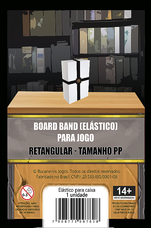 Board Band (Elástico) para Board Games - Caixa Retangular - Tamanho PP ...