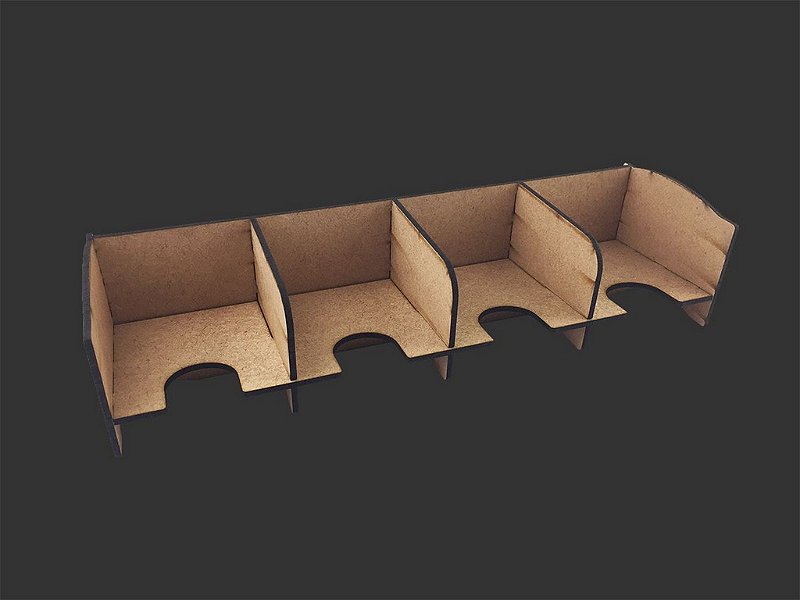 Card Holder Modular - Cartas Médias (4 espaços) - Revenda Bucaneiros