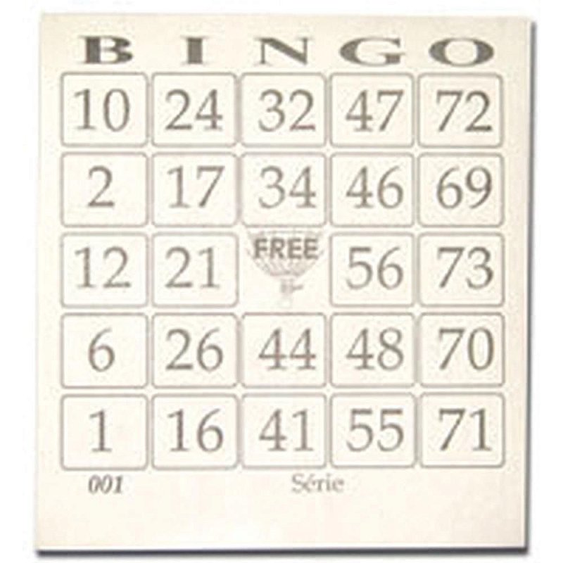 Bloco para Bingo Jornal 110X100MM 100 Folhas - Digital Conveniência Informática e Papelaria