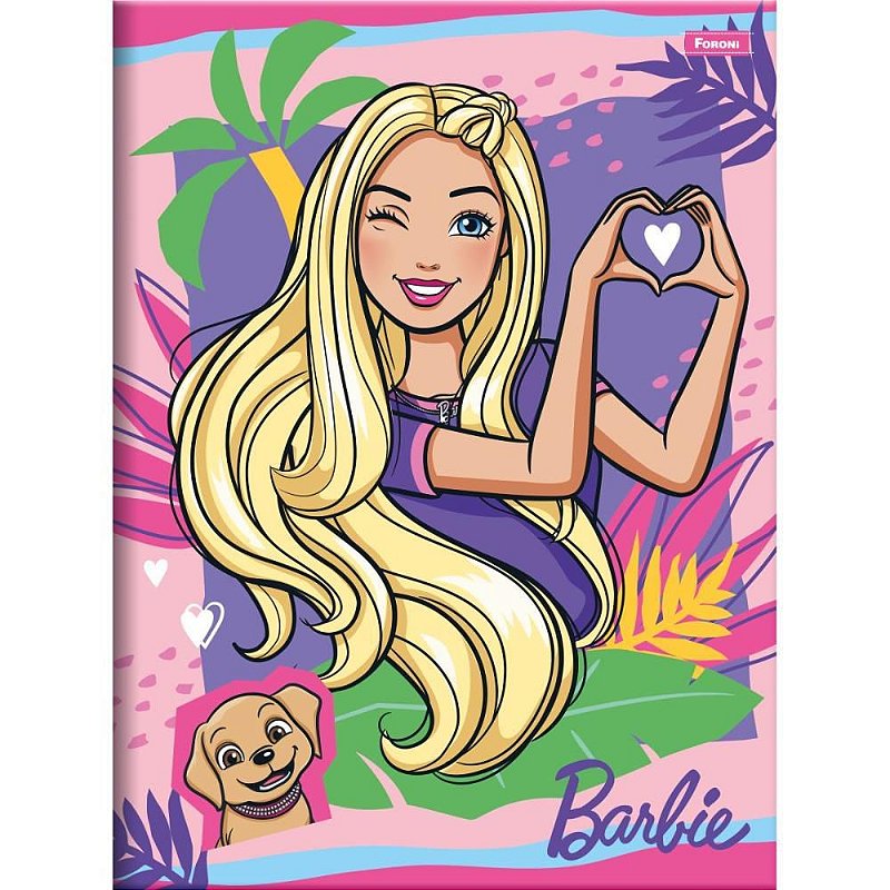 Caderno Brochurao Capa Dura Barbie 80FLS. - Digital Conveniência ...