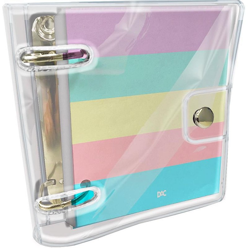 Fichario Mini ENJOY PVC Cristal 80F - Digital Conveniência Informática ...