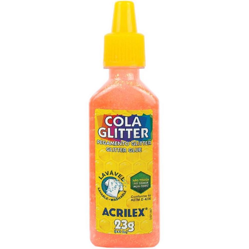 Cola com Glitter Tubo 23G. Laranja - Digital Conveniência Informática e ...