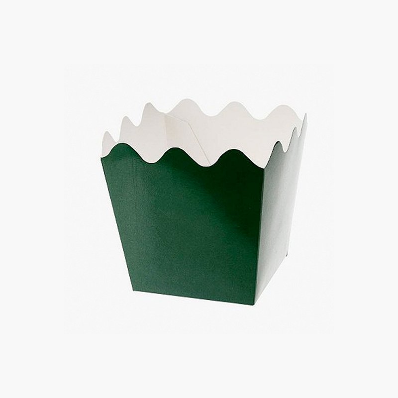 Cachepô de papel verde — 8 unidades (7 cm) - Flamingo em Festa ...