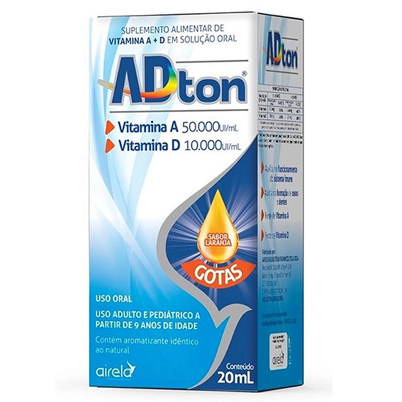 AD-TIL ADTIL VITAMINA A VITAMINA D SUPLEMENTO ADTON AD-TON AD TON ...