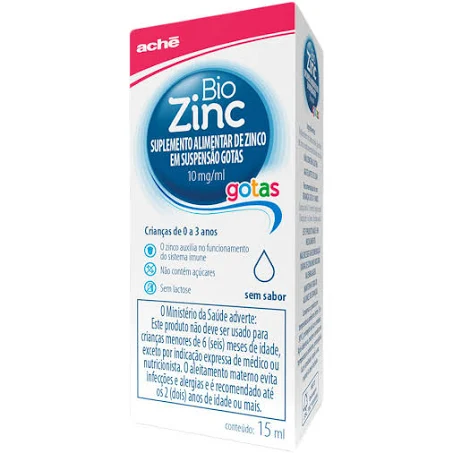 BIOZINC ZINCO SUPLEMENTO ZINQUA BIO ACHÉ - Drogaria do Farmacêutico