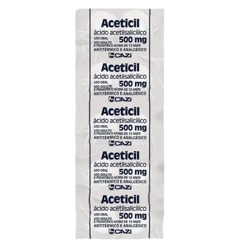 ACETICIL ASPIRINA ÁCIDO ACETILSALICÍLICO DOR FEBRE ACIDO - Drogaria do ...