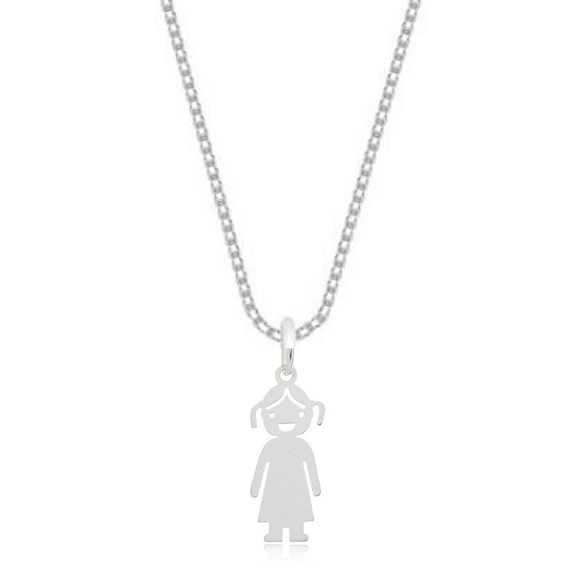 Colar Menina Prata 925 - Amoralora Prata 925
