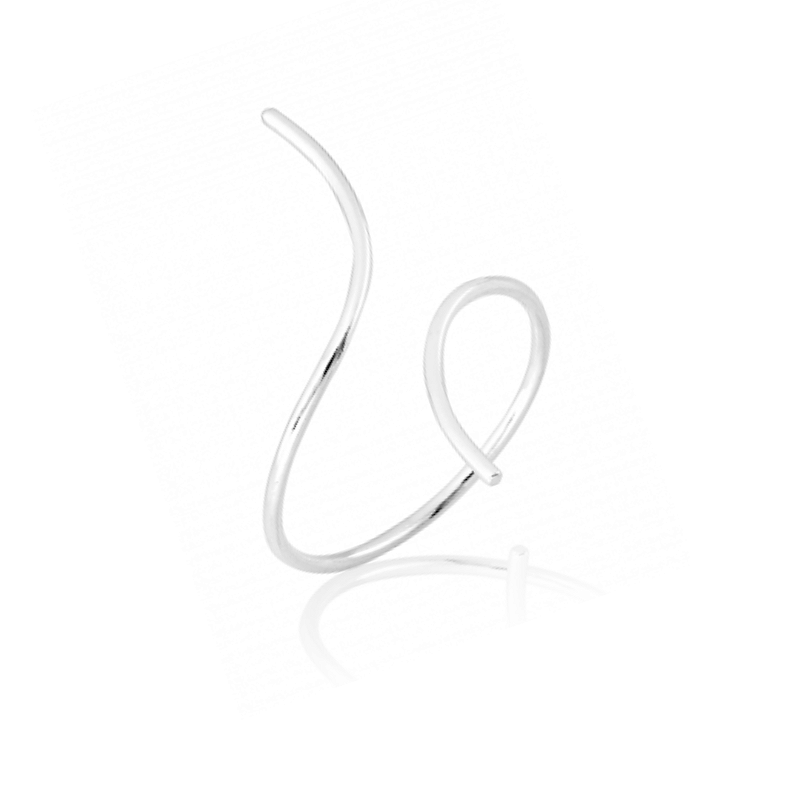 Anel Regulável Linhas Prata 925 - Amoralora Prata 925