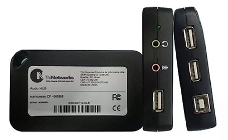PLACA DE SOM - ESTÉREO - HUB USB 2.0 + ENTRADA DE ÁUDIO E MICROFONE ...
