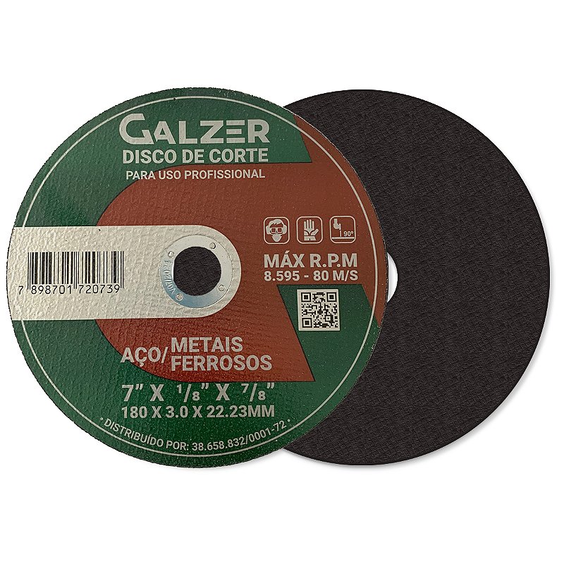 DISCO DE CORTE FERROSO 7" - ALTA PERFORMANCE - Ferplus Ferramentas ...