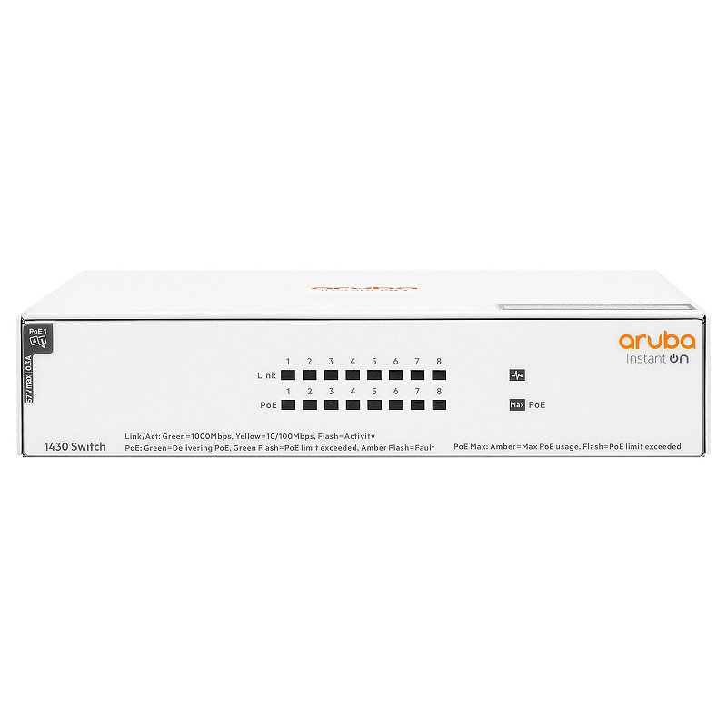 Switch HPE Aruba Instant On 1430 8G Class4 PoE 64W - R8R46A ...