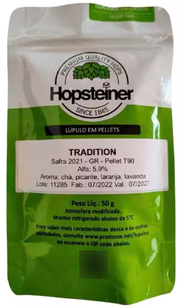 LUPULO TRADITION HOPSTEINER PELLET T-90 - Beaga Brew Shop - Insumos ...
