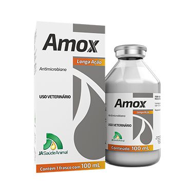 Amox LA 100 mL - JA Saúde Animal - Loja Online