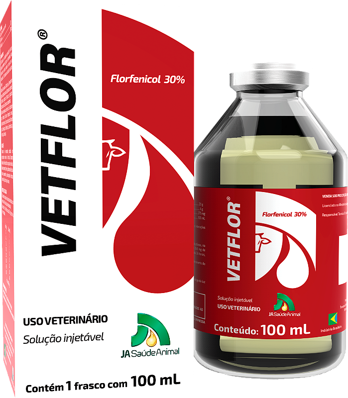 Vetflor® 100 mL - JA Saúde Animal - Loja Online