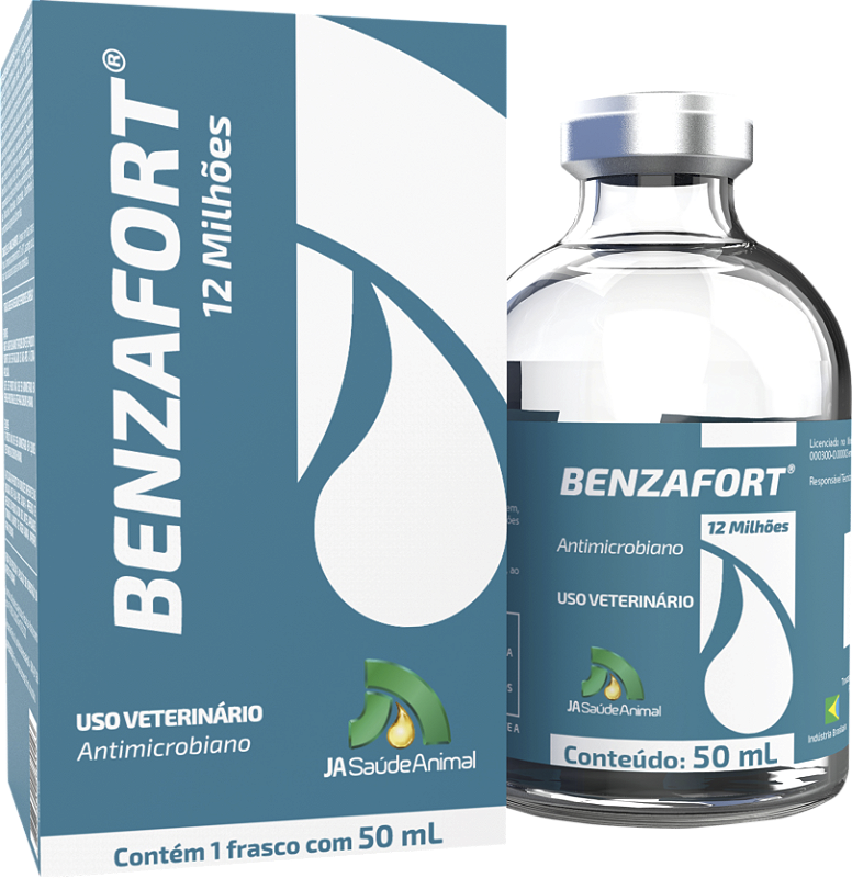 Benzafort 12 Milhões - 50 mL - JA Saúde Animal - Loja Online