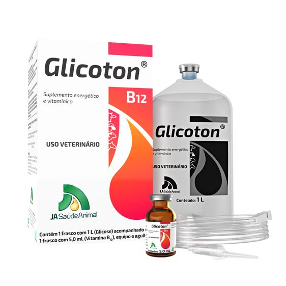 Glicoton B12 1L - Acompanha equipo e agulha. - JA Saúde Animal - Loja ...