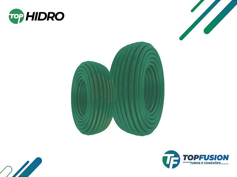 Topfusion PPR Tubo Em Rolo Pn20 Dn 25 - 100 Metros (Listra Azul) - Hidráulica em Geral