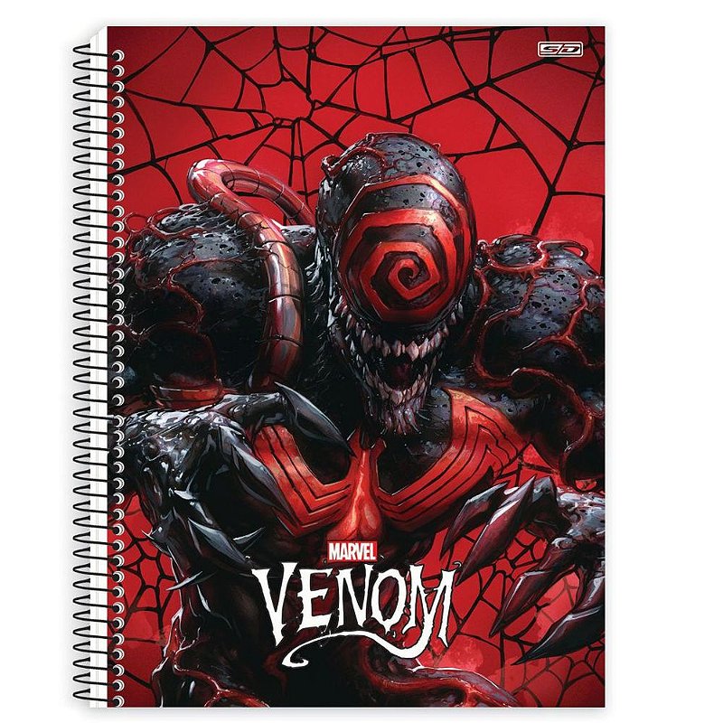 Caderno Venom Ataque - 160 Folhas - São Domigos - Casa Joka