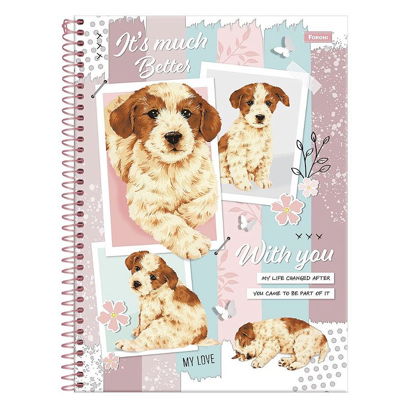 Caderno Universitário Smoogies - Cachorro Pequeno - 80 Folhas - Foroni ...