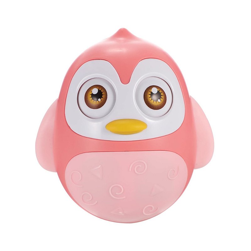 Boneco Pinguim Baby - Rosa - Nuga Baby - Casa Joka