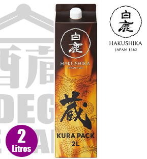 Sake Hakushika KURAPACK Seco 2000ml - Adega de Sake