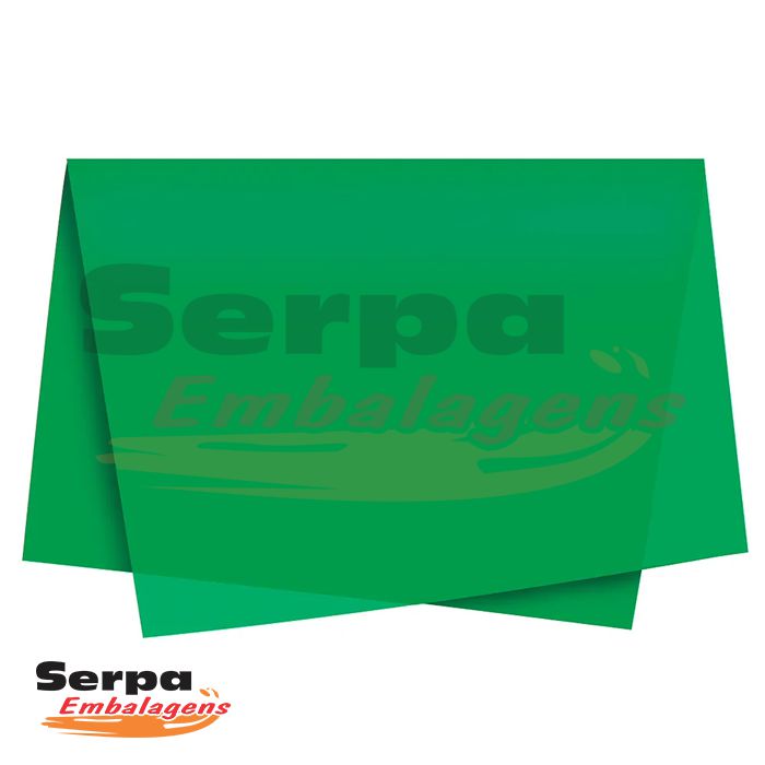 Serpa - Papel Seda Verde Bandeira 48x60 cm - Pacote com 100 unidades ...