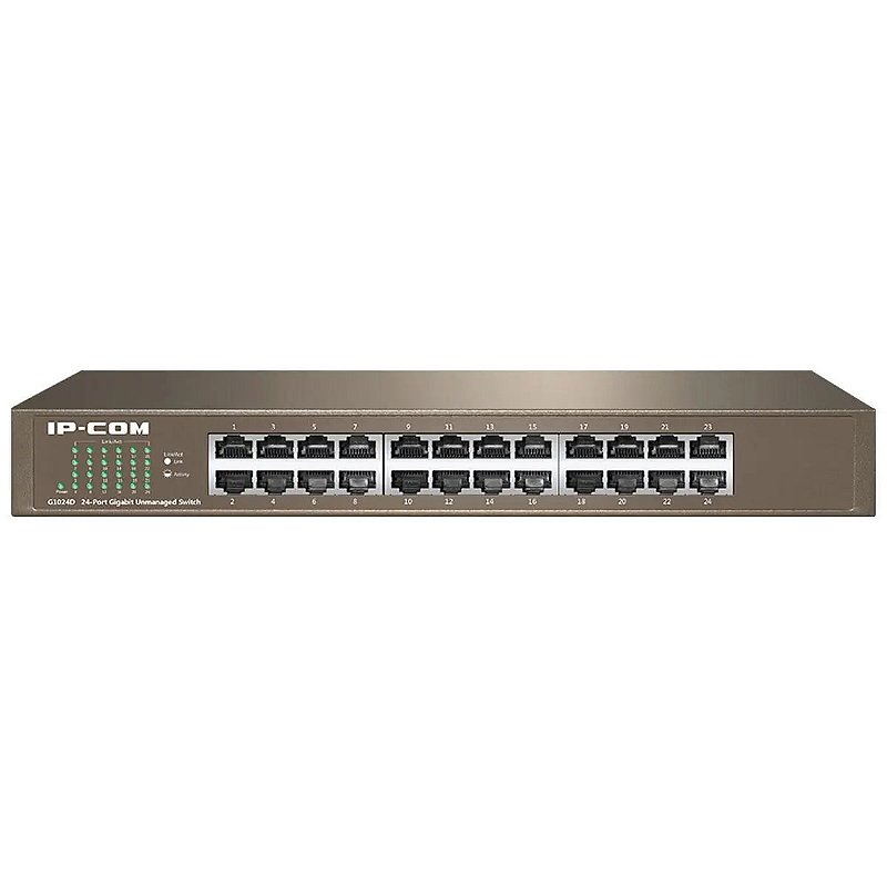 SWITCH IP-COM 24PT GIGABIT G1024D - Infopeças Super Loja de Informática ...