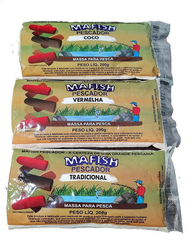 Massa Mafish Em Pó Fedidinha 200g Vários Sabores - Loja de pesca on ...