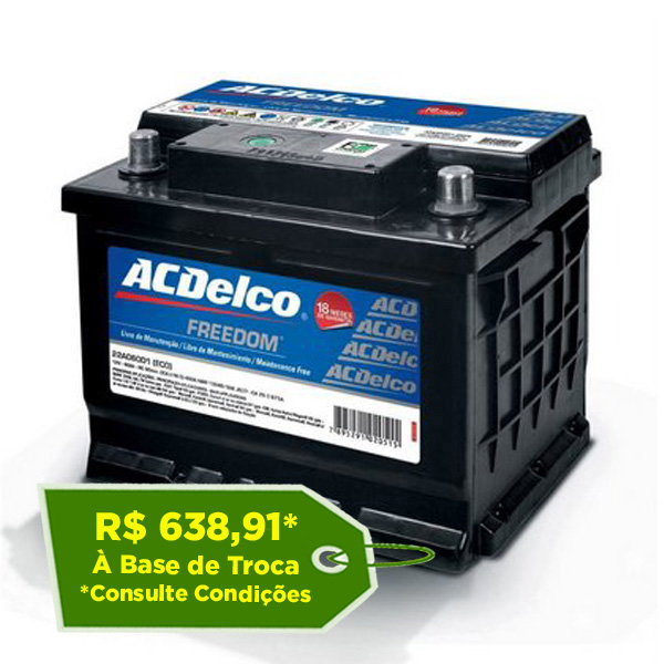 Bateria ACDelco 65Ah – ADS65HD ( Cx. Alta ) – 24 Meses de Garantia ...