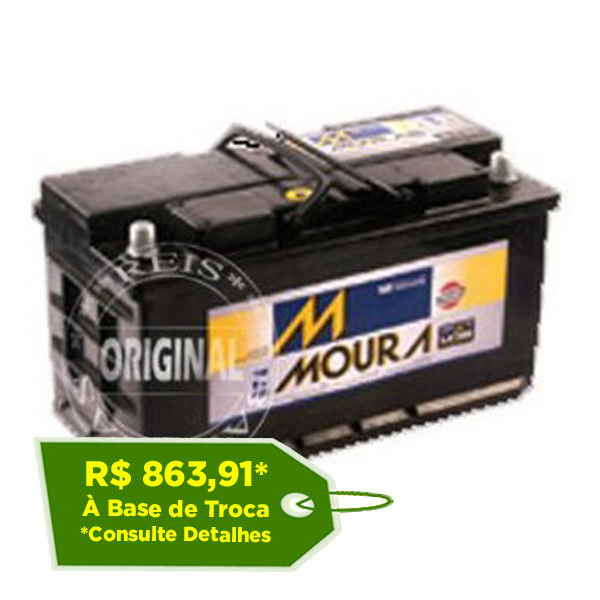 Bateria Moura 100Ah M100QD - Reis Baterias: Pague em 10X SEM JUROS