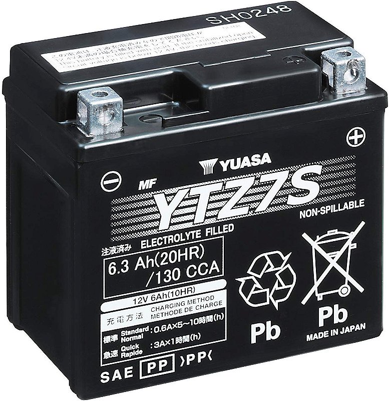 Bateria de Moto Yuasa 6,3 amperes YTZ7S - Revenda Autorizada | Reis ...