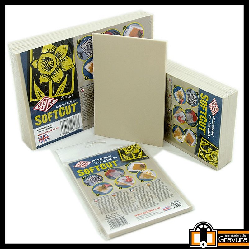 SoftCut EssDee para gravura em relevo (xilogravura, linoleogravura ...