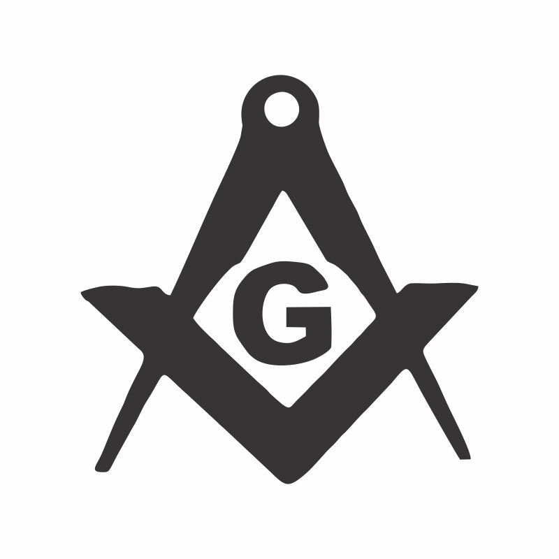 Adesivo Esquadro e Compasso - BodeShop - Artigos Maçônicos