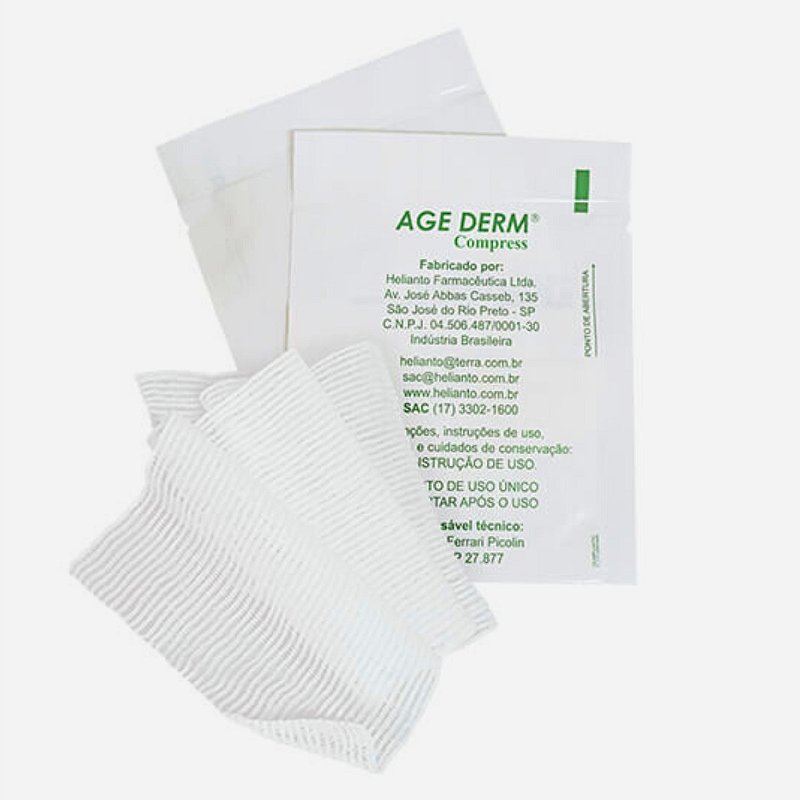 Curativo AGE Derm Gaze Rayon 7,5cm x 7,5cm - Helianto - GabMedic ...