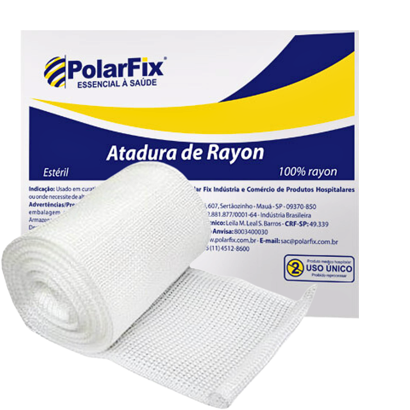Atadura Gaze de Rayon PolarFix - GabMedic Produtos Médicos e Hospitalares