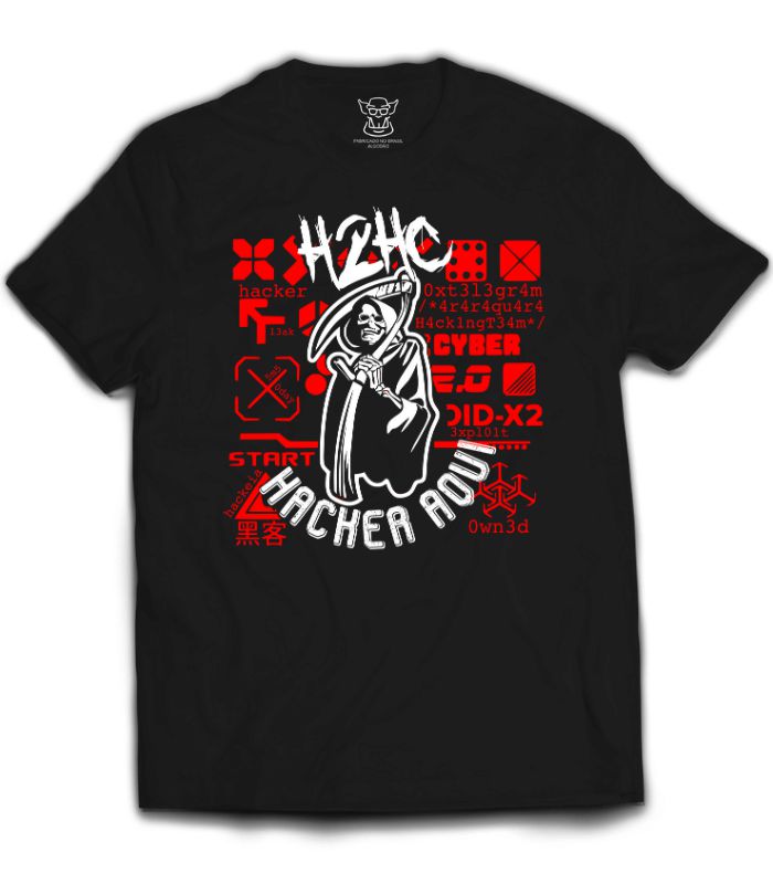 Camiseta H2HC - Hacker Aqui. - Imaginário Nerd & Geek | Camisetas Nerd ...