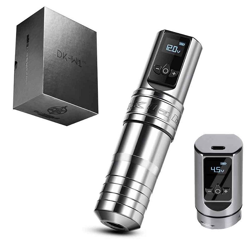 Máquina Pen DKlab W1 Pro 4.0 mm c/02 Baterias – Cinza - Brvce Supply