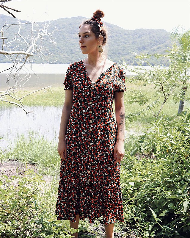 Vestido Floral Camponesa Amélia - IRAL