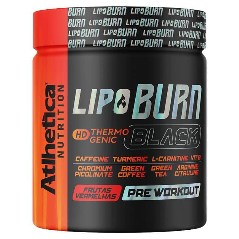 Lipo Burn Black Thermogenic Pre Workout (200g) Atlhetica Nutrition|B2S ...