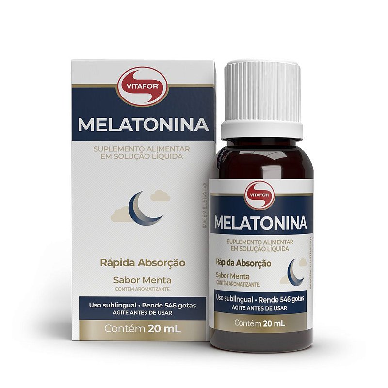 Melatonina Sublingual Rápida Absorção (20ml) Vitafor|B2S Distribuidora ...